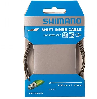 Shimano OPTISLICK SHIFT INNER CABLE 1.2 x 2100mm w/INNER END CAP SL ...