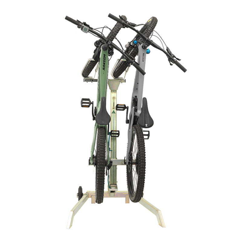 Single Trail Upright 3 Bike Shuttle Bike Rack